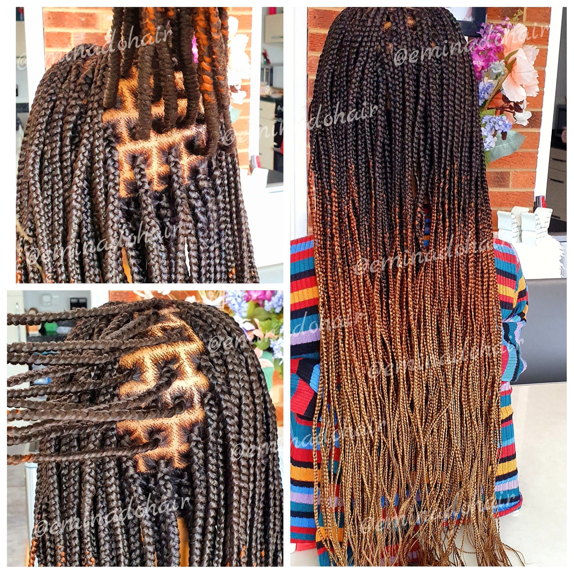 Tiwa Brown Cornrow Braided Wig – Braided Wigs Store UK | Eminado ...