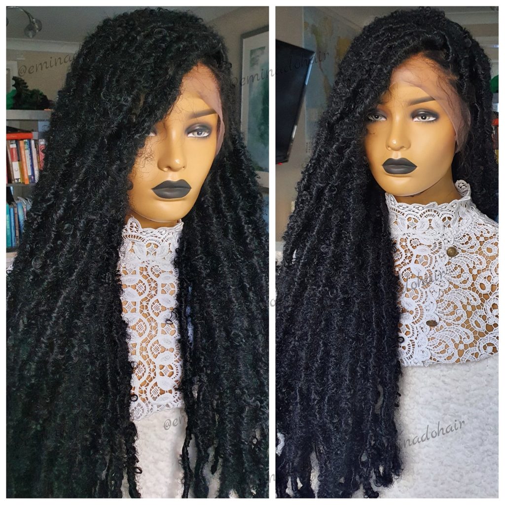 Distressed Black Locs 2.0 Braided Wig – Braided Wigs Store UK | Eminado ...