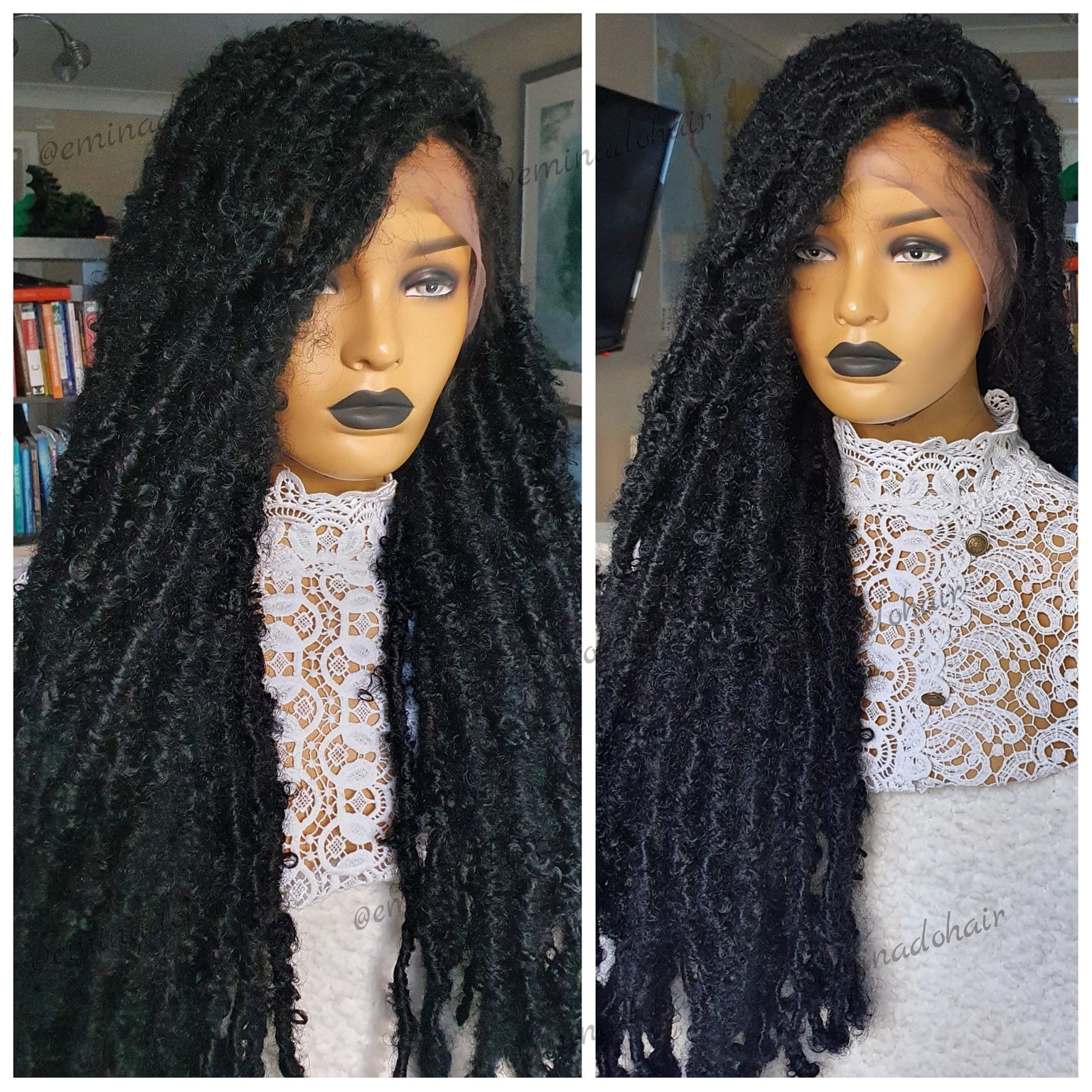 Distressed Black Locs 2.0 Braided Wig – Braided Wigs Store UK | Eminado ...