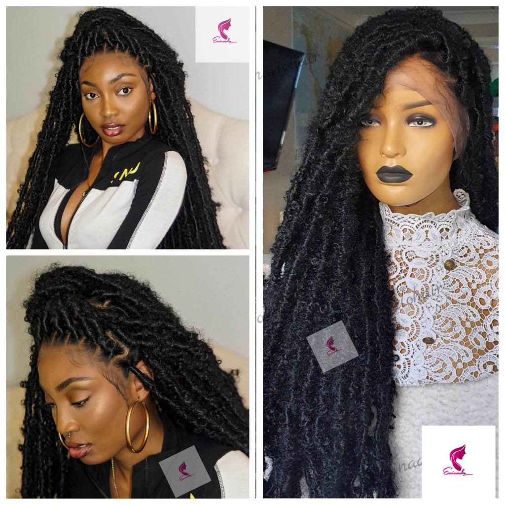 Distressed Black Locs 2.0 Braided Wig – Braided Wigs Store UK | Eminado ...