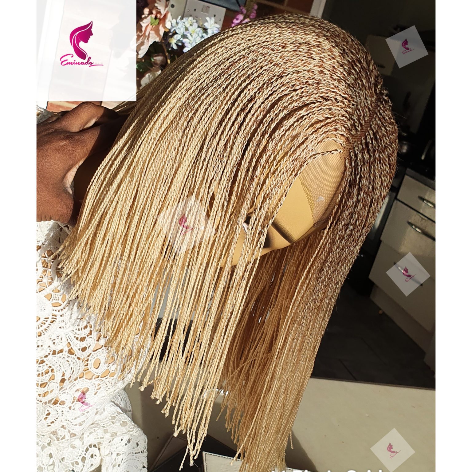613 Simple Closure Wig twists (Sharp bob cut) – Braided Wigs Store UK ...