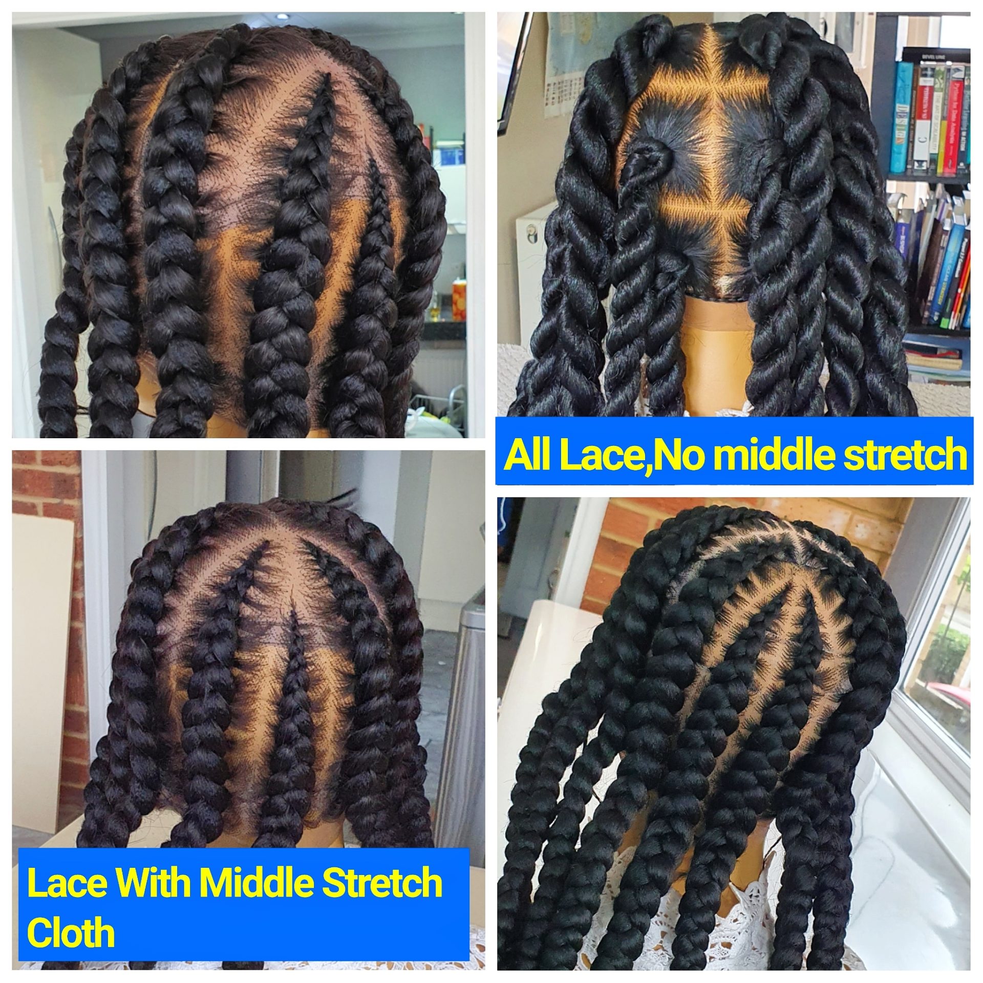 Funmi Distressed chunky Twist, Full Lace wig | Braided Wigs Store UK ...
