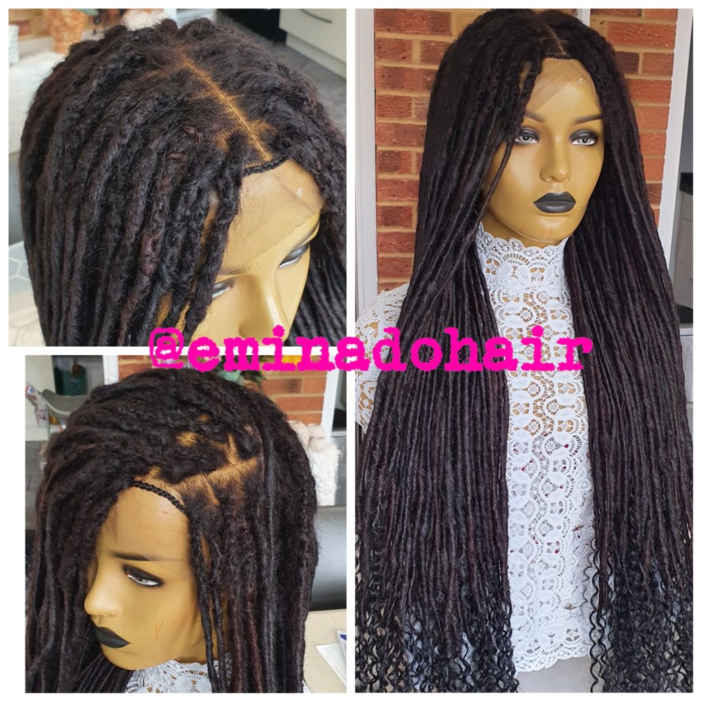 Lisa Bonet Faux Locs Braided wig – Braided Wigs Store UK | Eminado ...