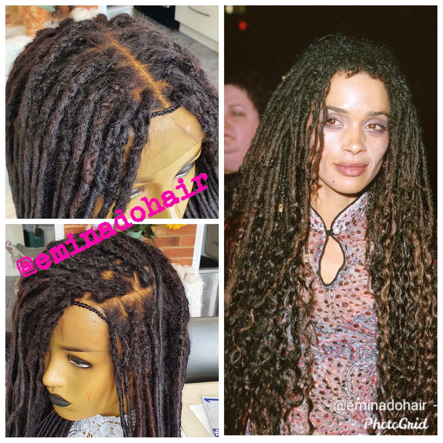 Lisa Bonet Faux Locs Braided wig – Braided Wigs Store UK | Eminado ...