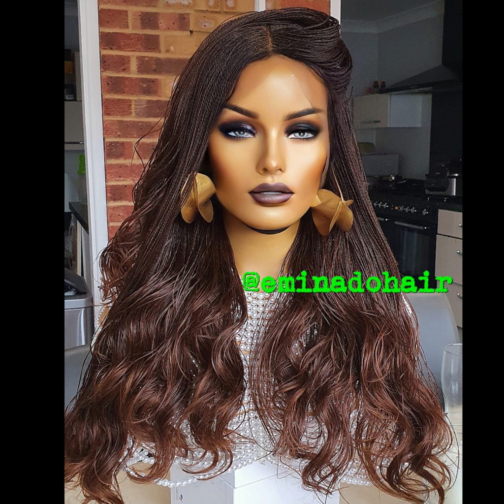 Clara Colour 33 Curly Twists Frontal Braided Wig – Braided Wigs Store ...