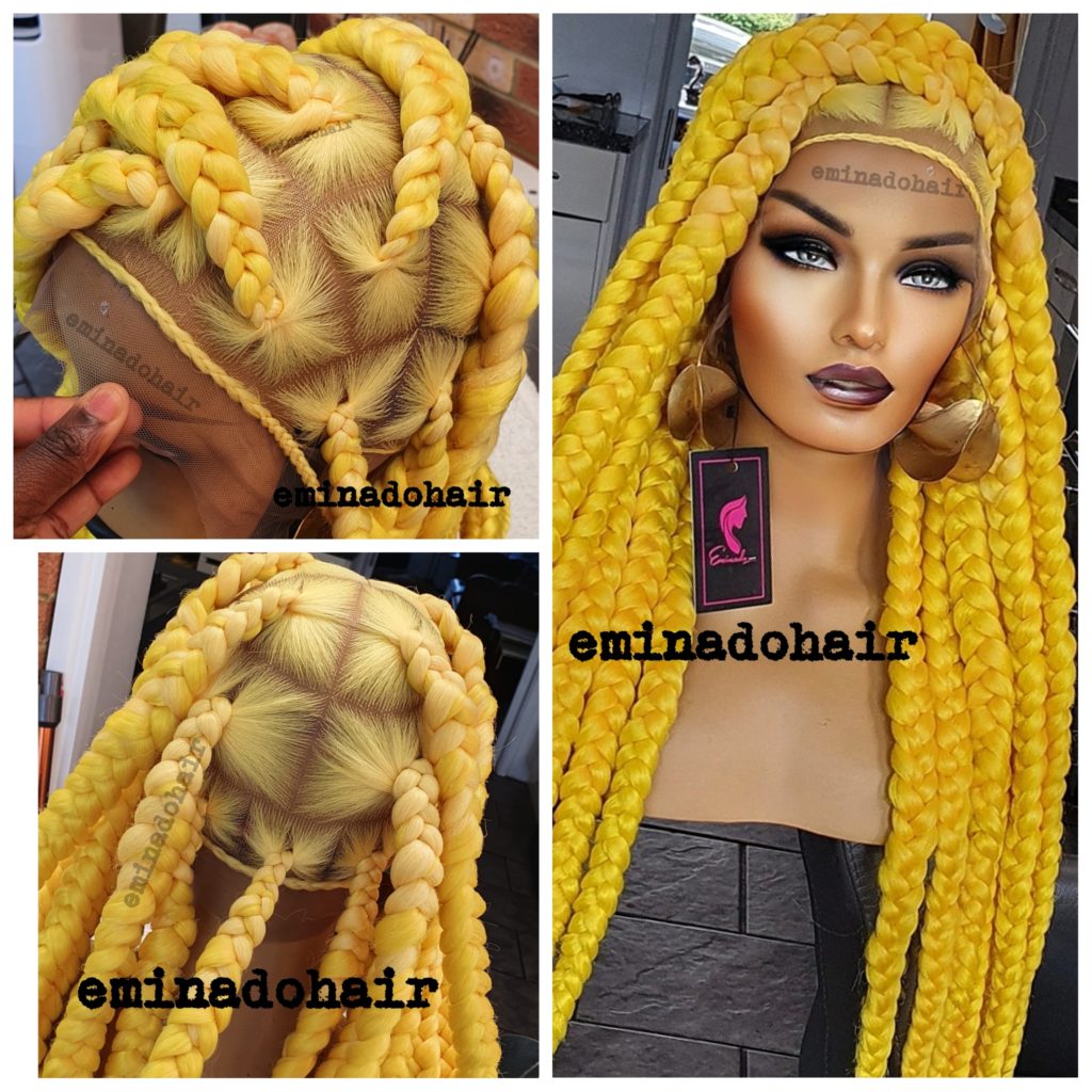 Steff Don Yellow Knotless Box Braided Wig | Eminado Hair