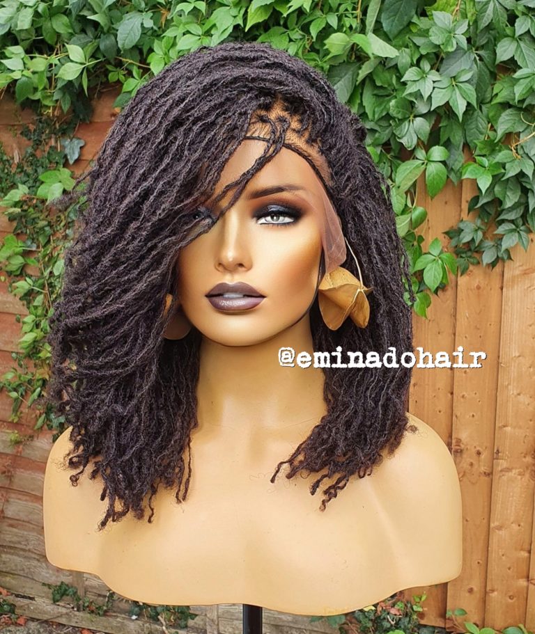 100% Human Hair Sister Locs Braided Wig | Eminado Hair