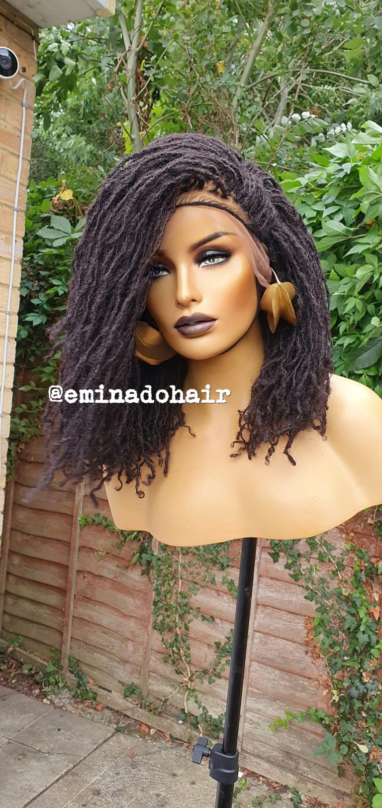 100% Human Hair Sister Locs Braided Wig | Eminado Hair