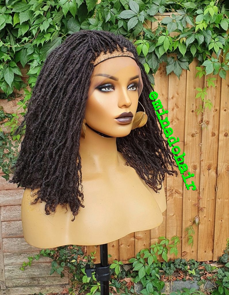 100% Human Hair Sister Locs Braided Wig | Eminado Hair