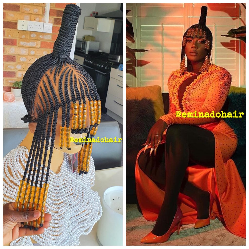 Black Milan Cornrow Braided Wig – Braided Wigs Store UK | Eminado ...