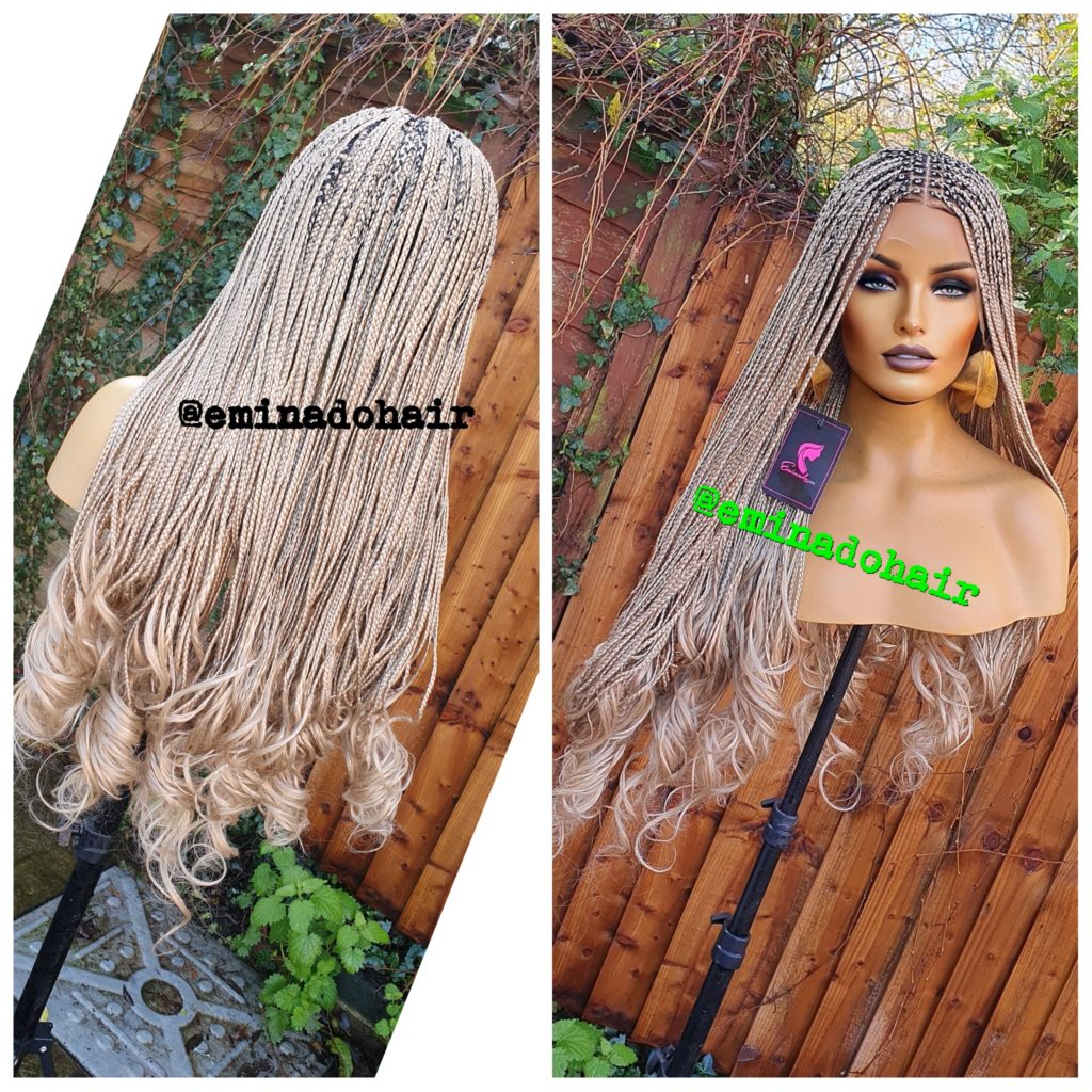 Chichi Knotless Braids Colour 24 Mix Of 27 And 613 Braided Wigs