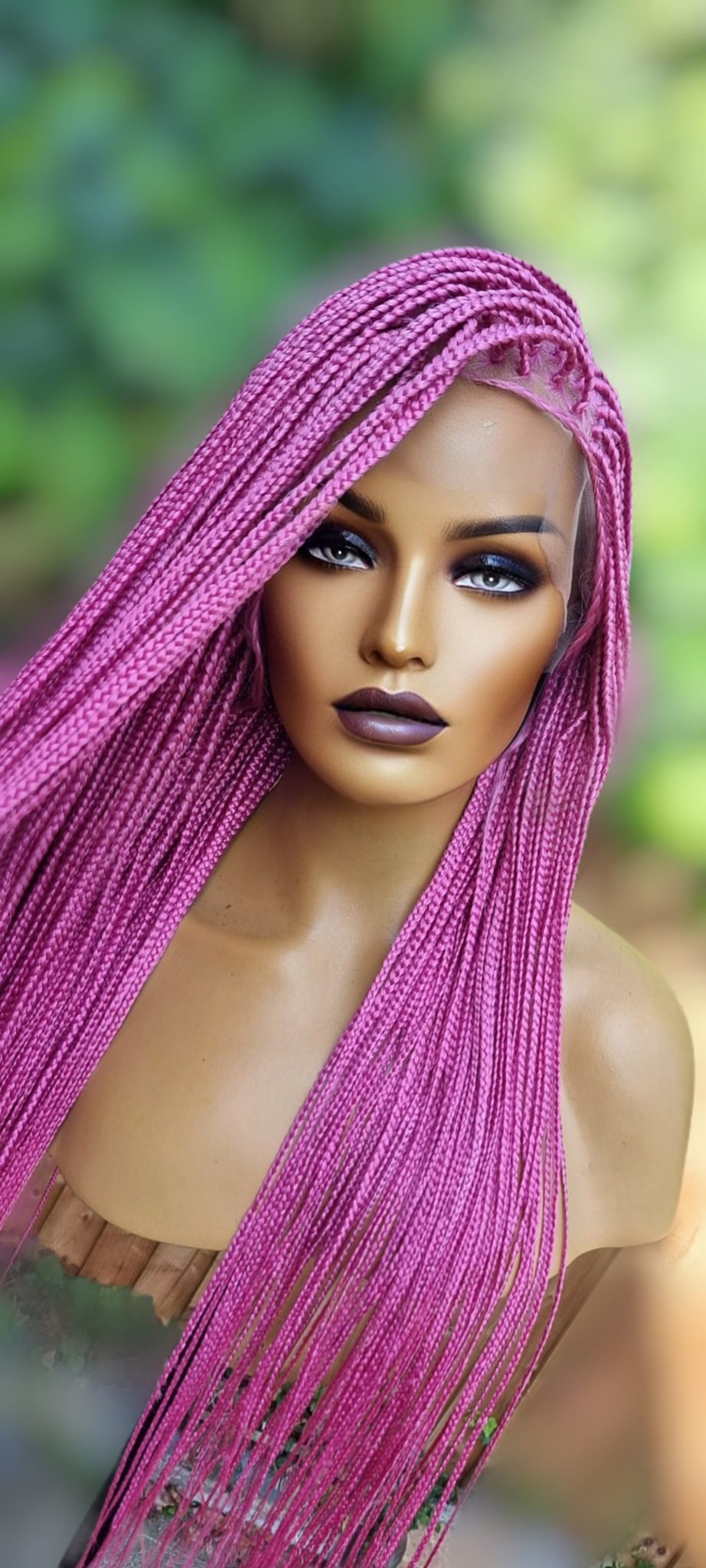 Barbie Pink Braids Black Box Braided Wig – Braided Wigs Store UK ...