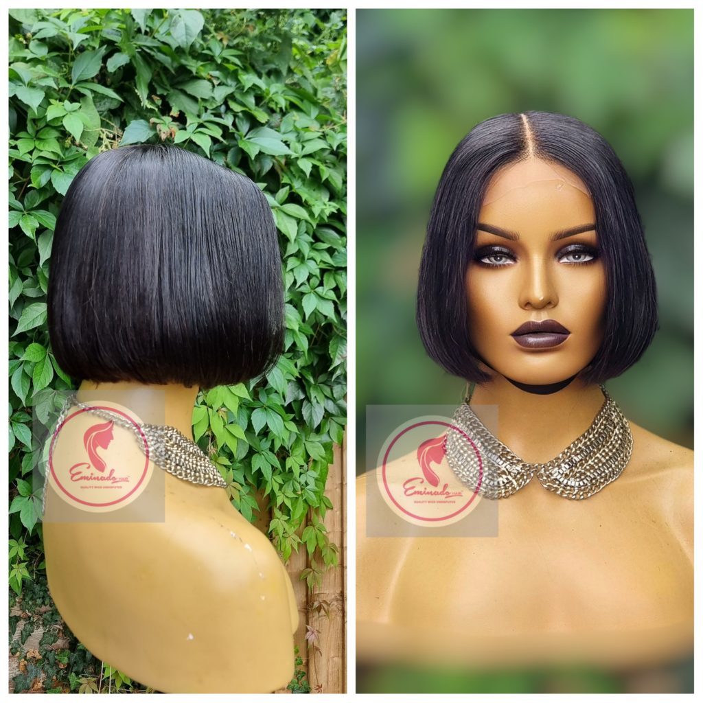 BOB Raw Indian Human Hair, 4by4 Closure – Braided Wigs Store UK ...