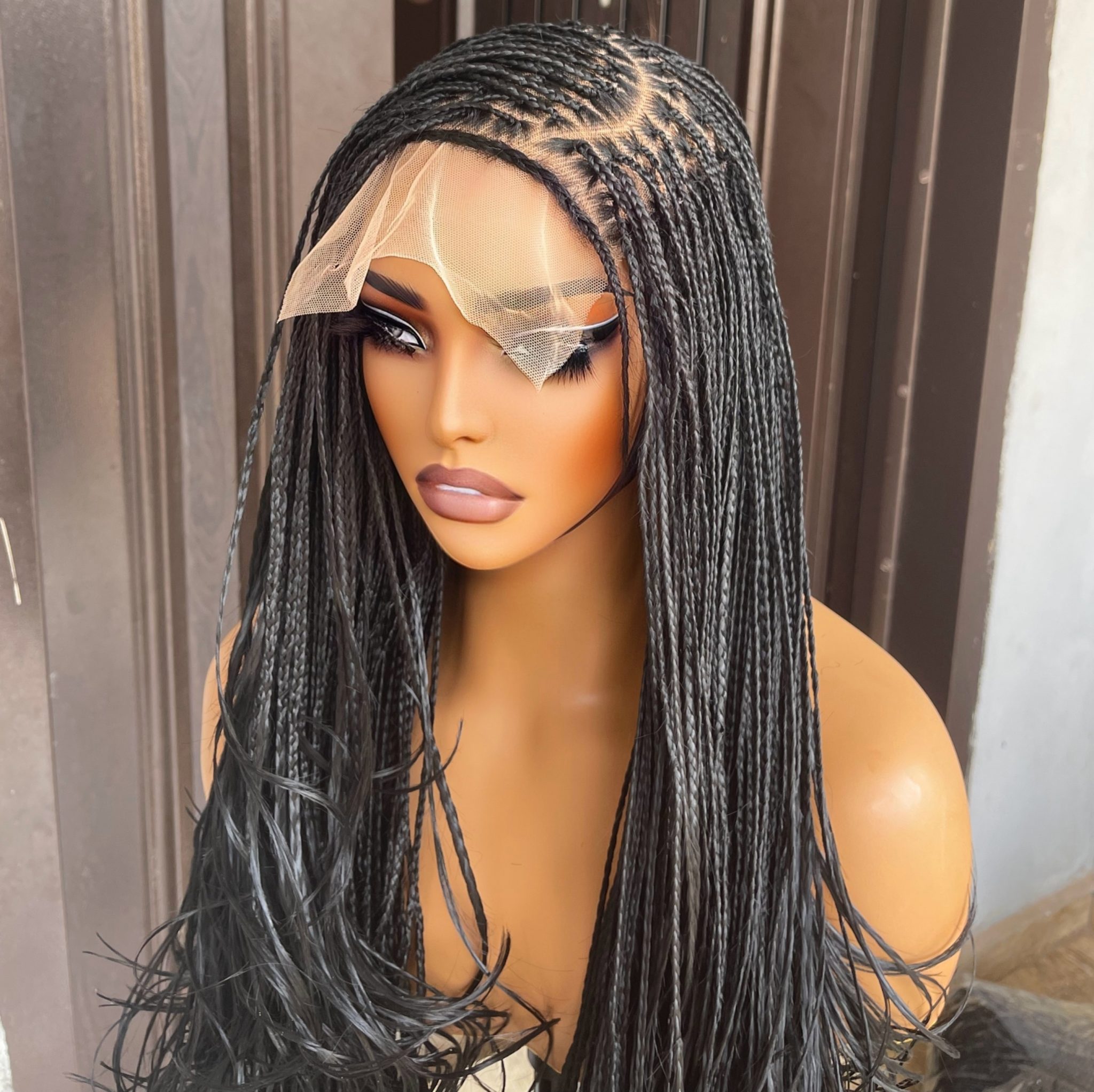 Chichi Curve Knotless Braids Ombre Braided Wig – Braided Wigs Store UK ...