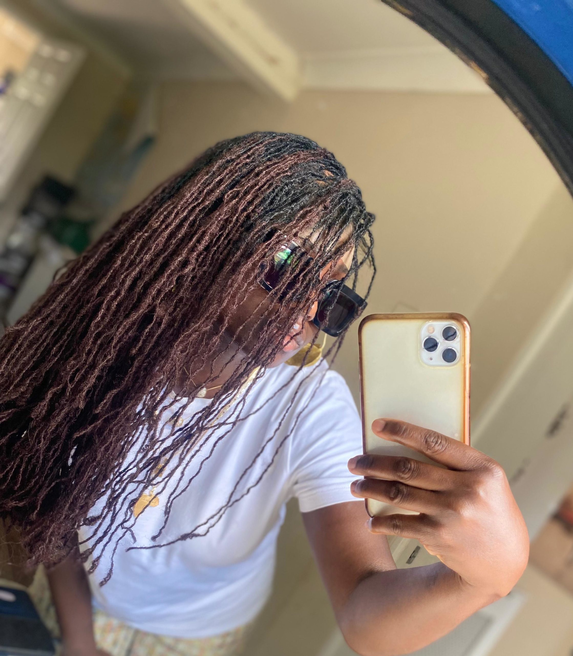 Skinny Sister Locs Ombre 33 Front Lace Braided Wig | Eminado Hair