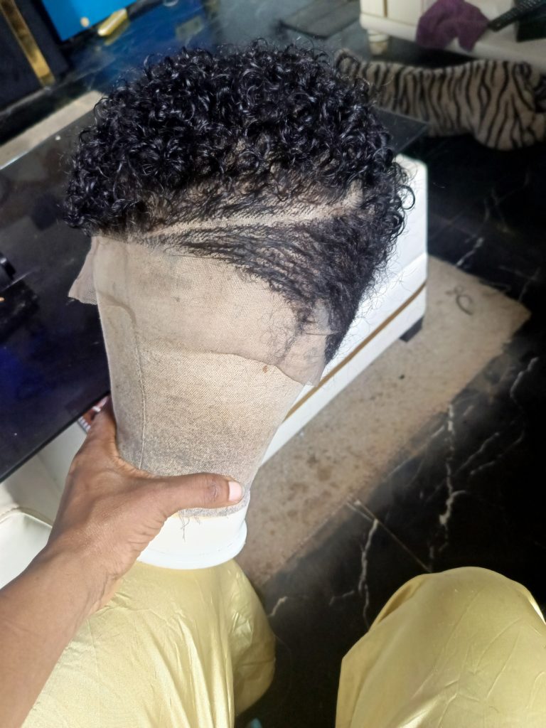 Human Hair curly Buzz Cut Low Cut Full Lace Wig – Braided Wigs Store UK ...